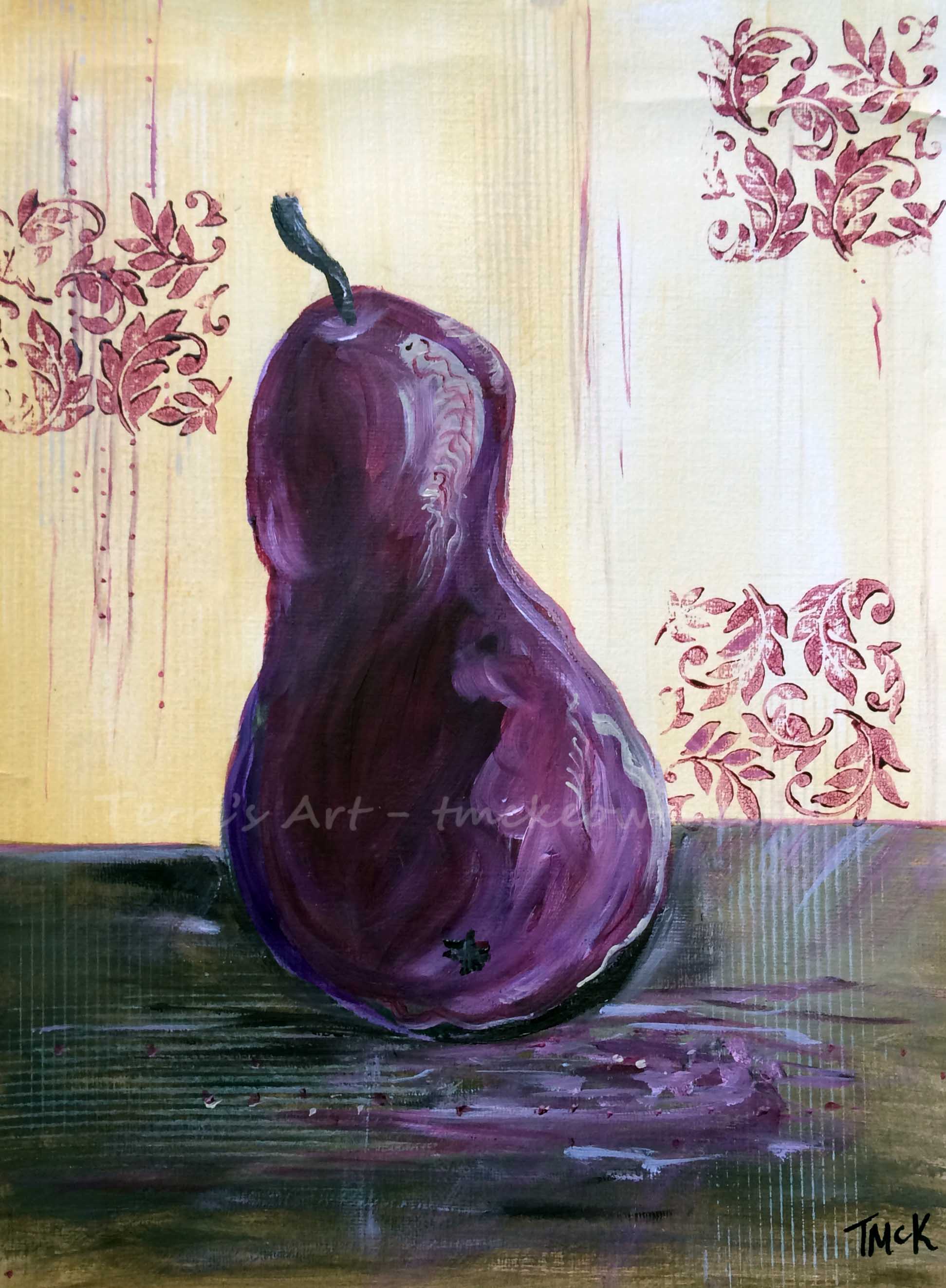 Crimson Pear – Terri's Art